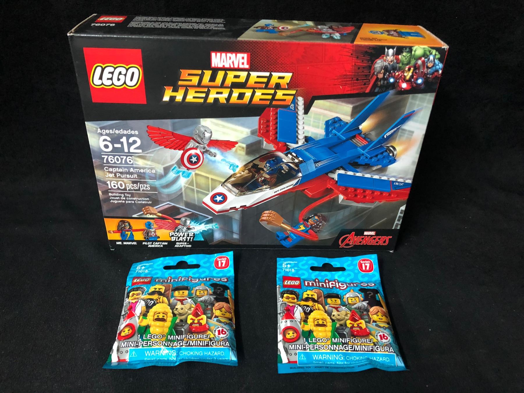 LEGO Marvel Super Heroes 76076 - Captain America Jet Pursuit W/ LEGO ...