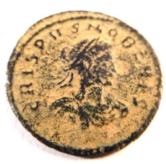 Bronze coin of Crispus (313-326 A.D.)