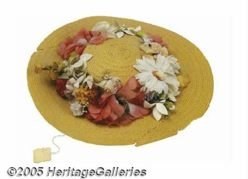 Minnie Pearl Dress, Hat, and Museum Mannequin Hea