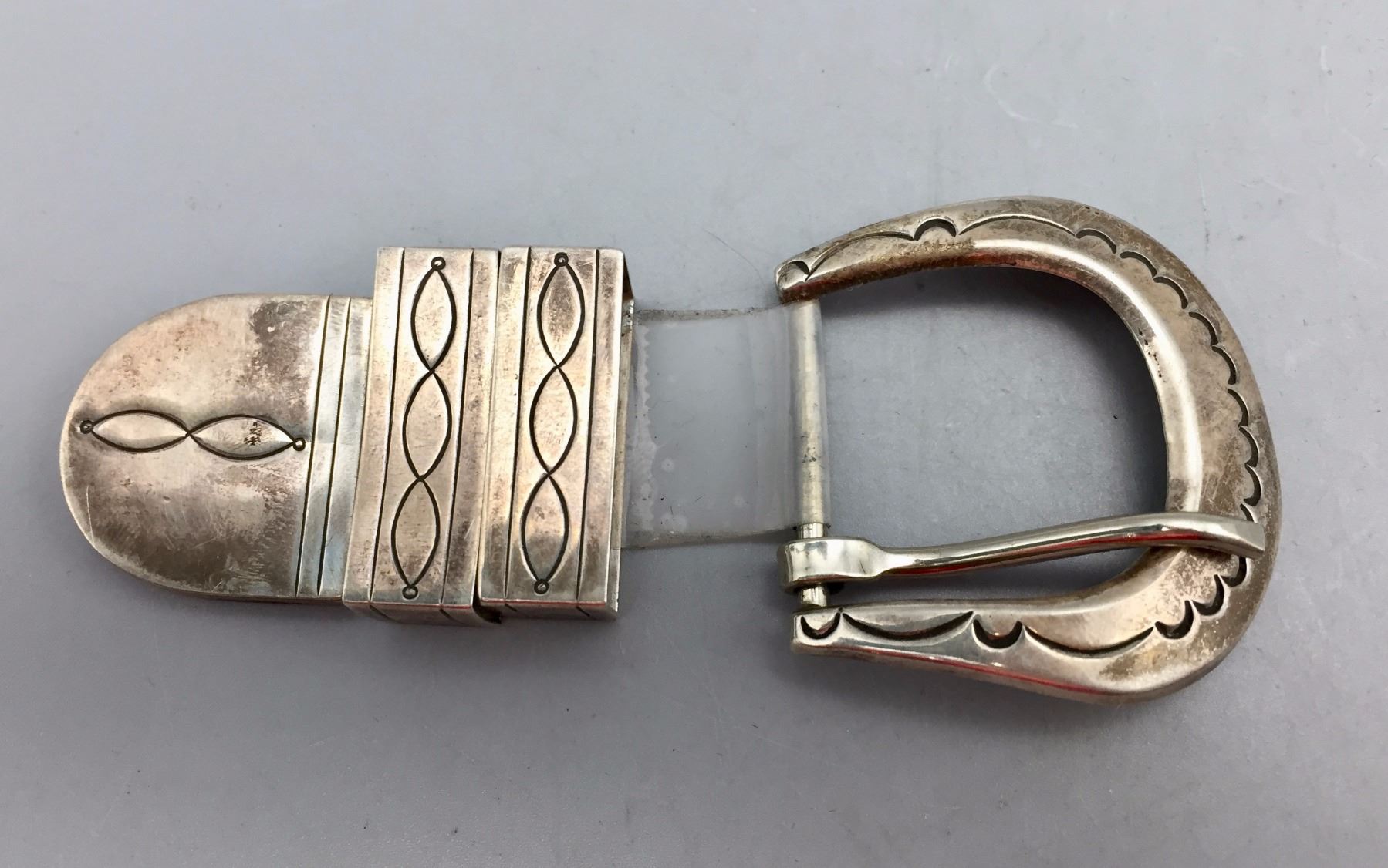 Four Piece Sterling Silver Buckle Set