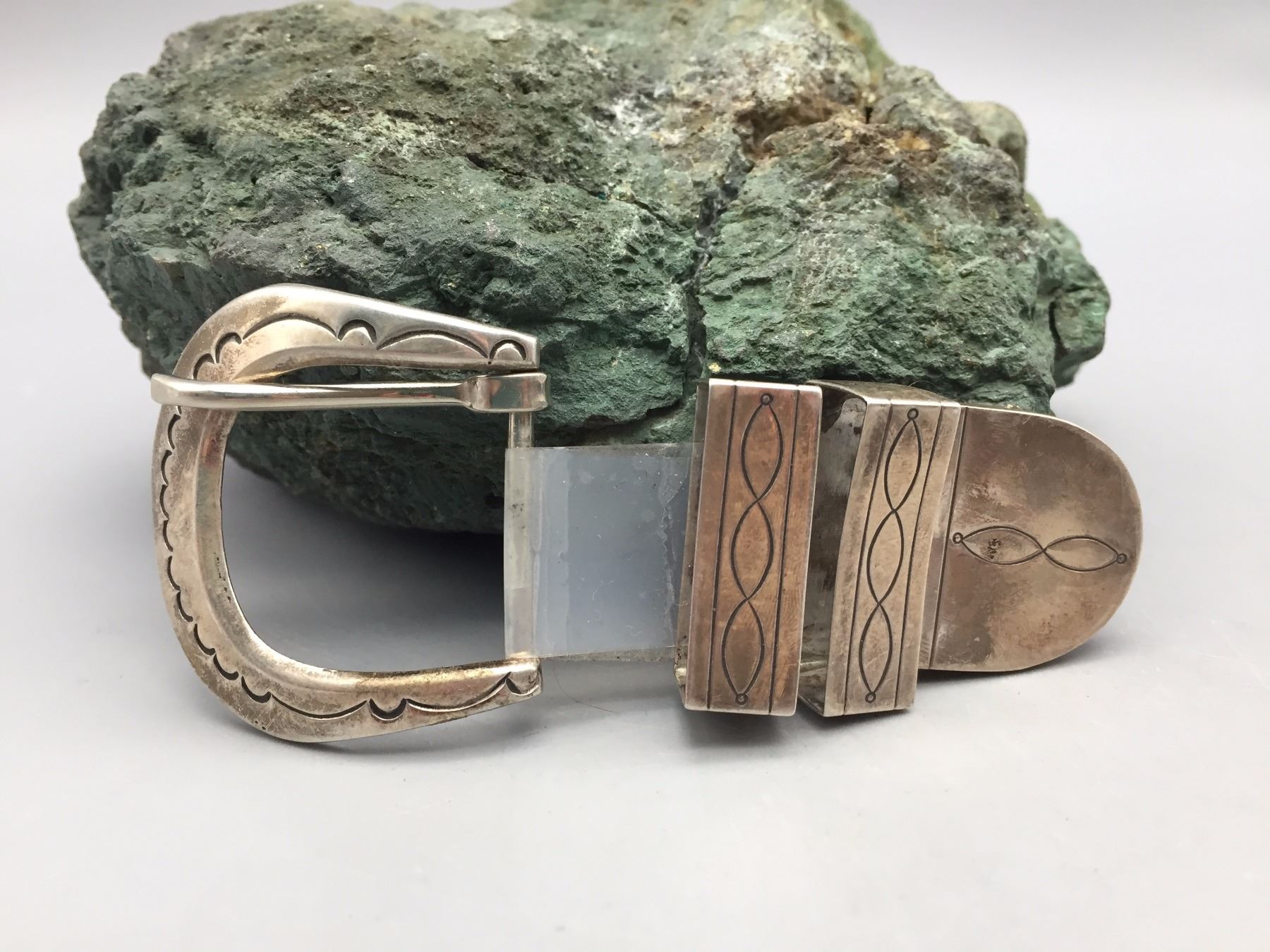 Four Piece Sterling Silver Buckle Set