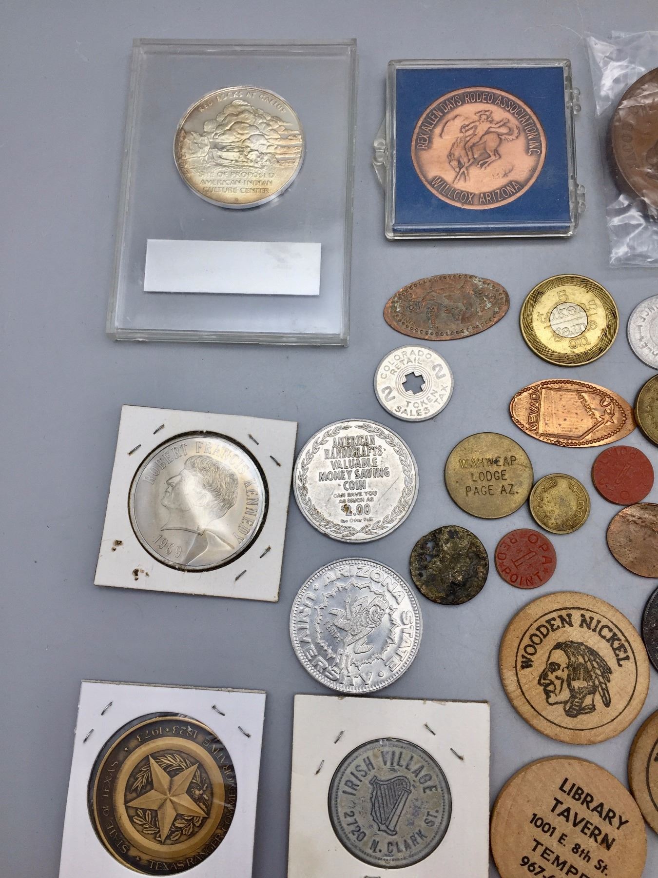 Group of Misc. Trade Tokens and Coins