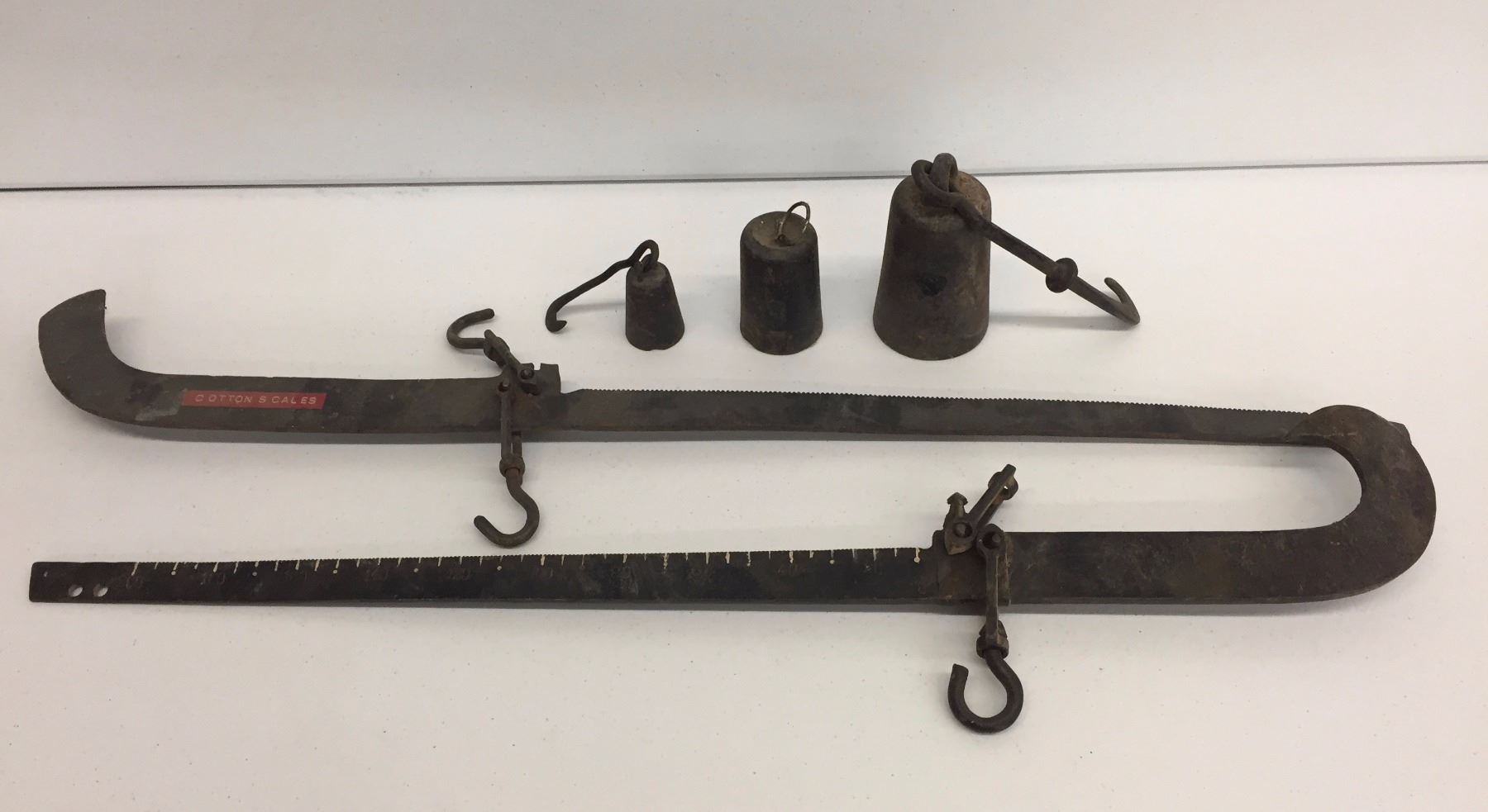 Antique Cotton Scales and Weights