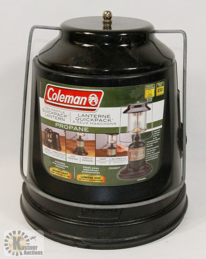 COLEMAN TWO MANTLE QUICKPACK LANTERN - Kastner Auctions