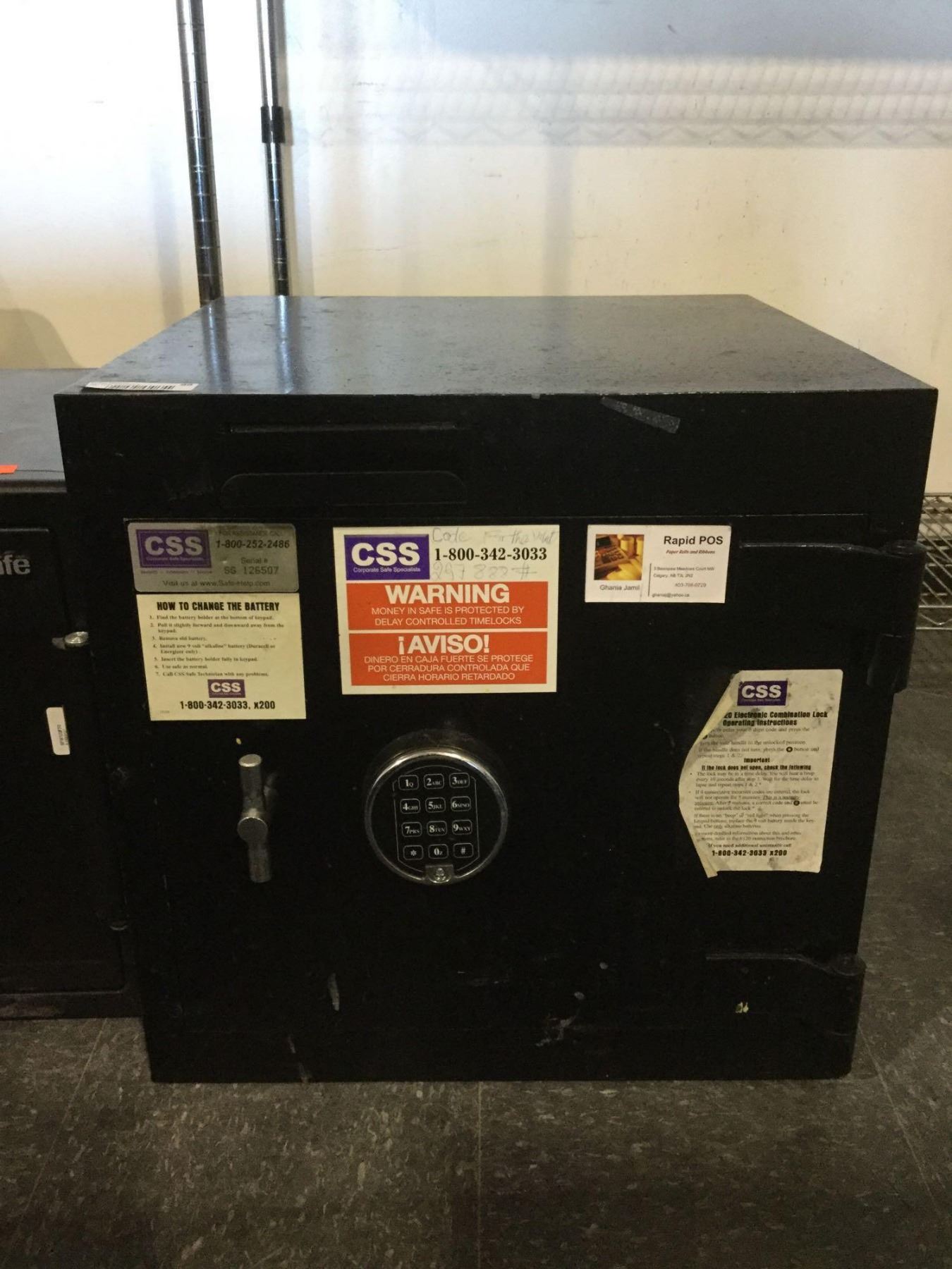 CSS Electronic Combination Lock Storage Safe