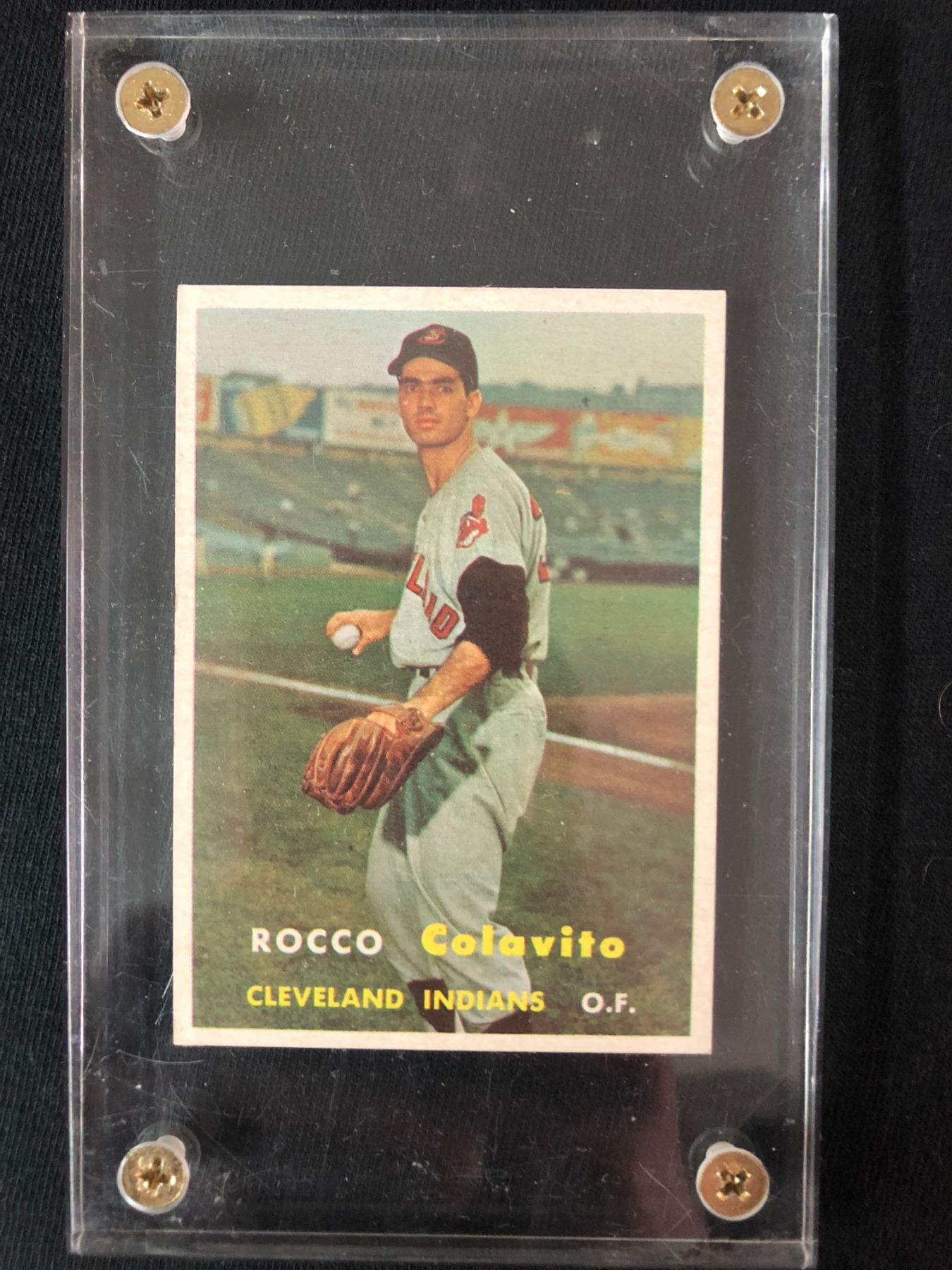 1957 Topps Baseball #212 Rocky Colavito Rookie Card