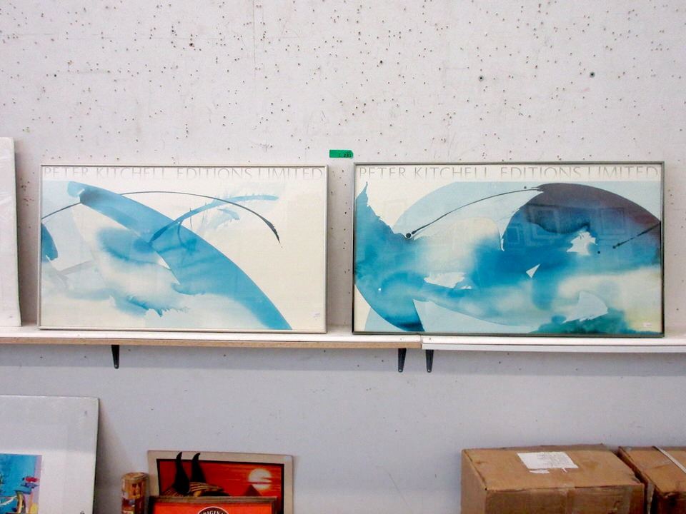 2 Large Peter Kitchell Framed Prints