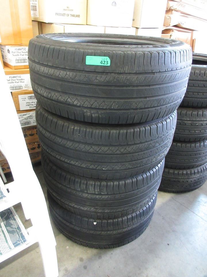 Set of 4 Michelin Radial 255/50R19 M + S Tires