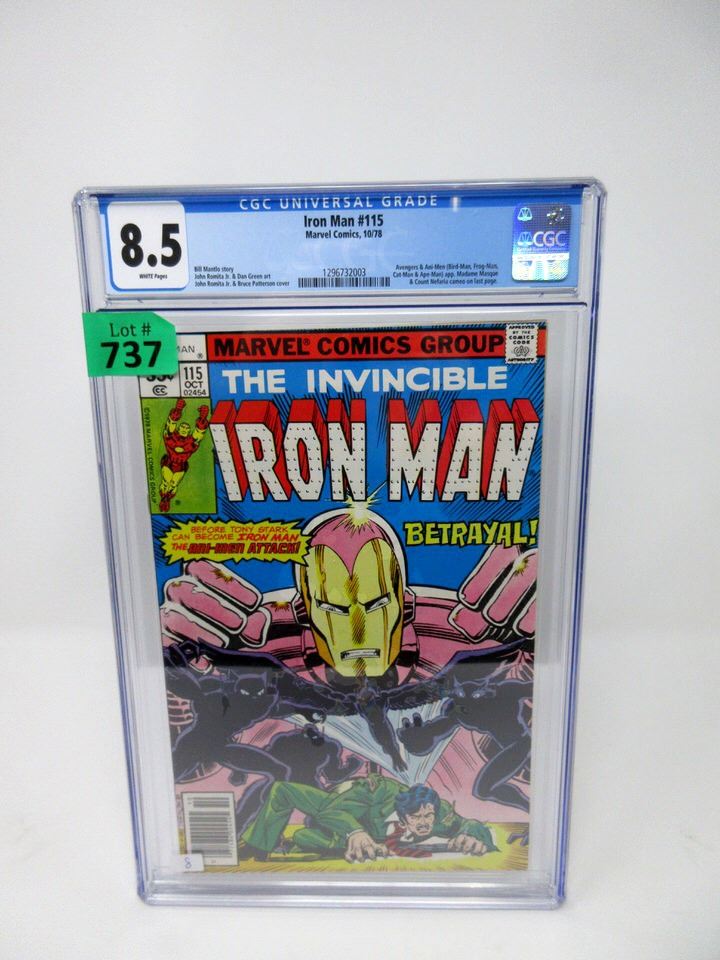 Graded 1978 "Iron Man #115" Marvel Comic