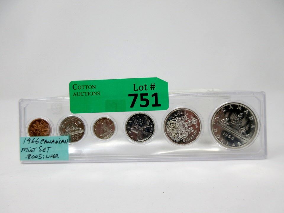1966 Canadian Mint Coin Set - .800 Silver