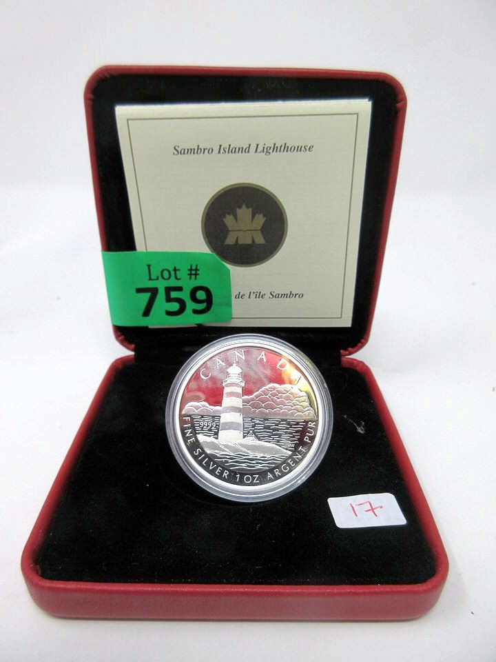 2004 "Sambro Island Lighthouse" 1 Oz. $20 Coin