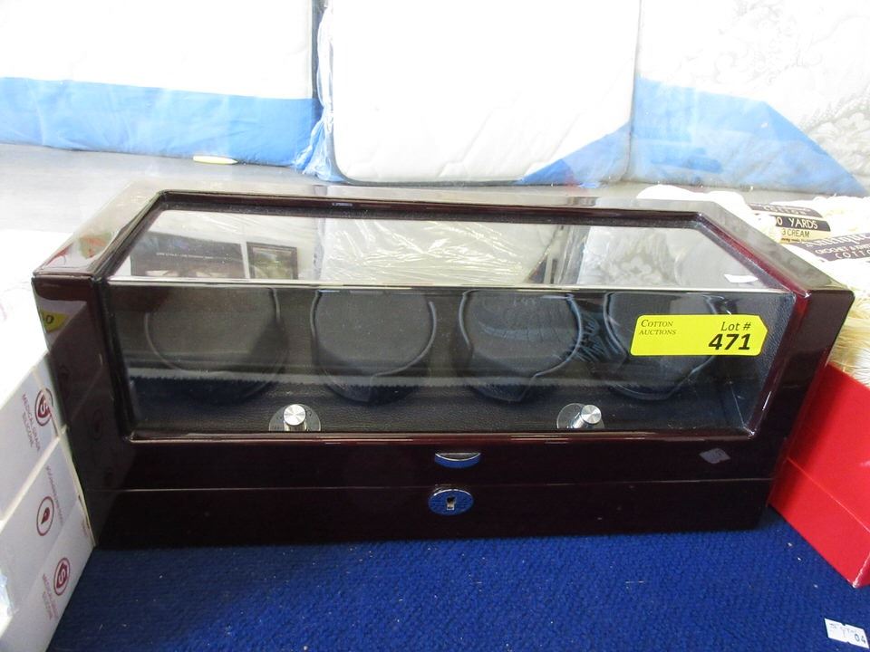 Electronic Rotating Watch Display Case