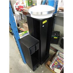 2 CD Storage Units & Light Fixture