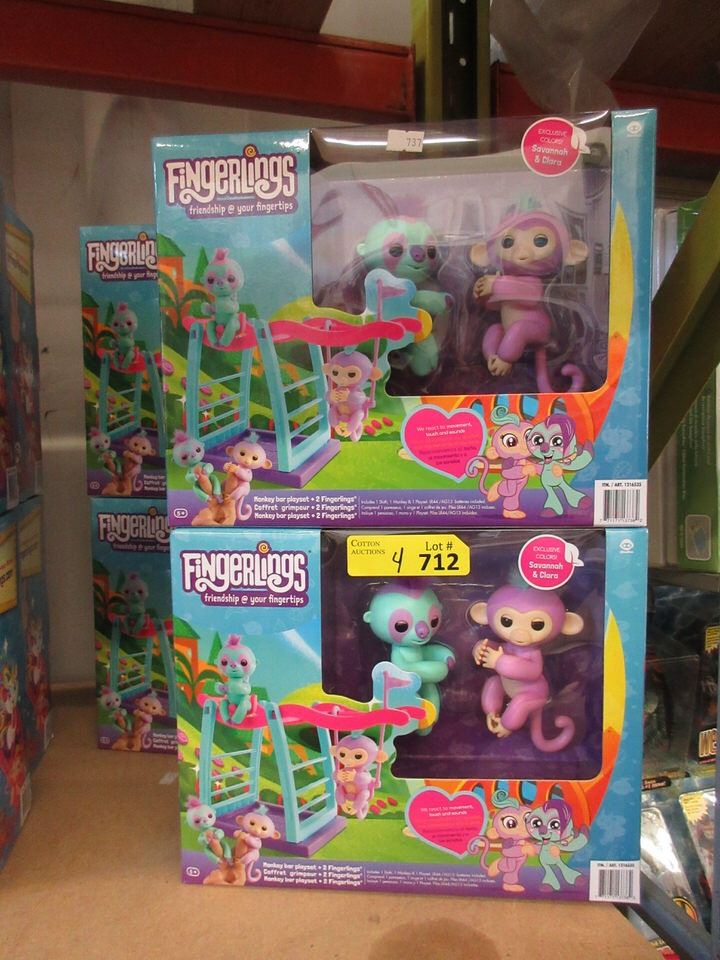 4 New Fingerlings Monkeybar Playsets