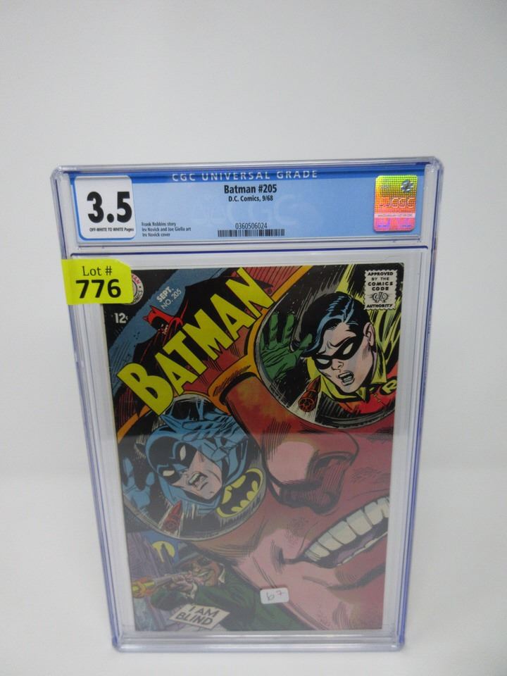 Graded 1968 "Batman #205" DC Comic