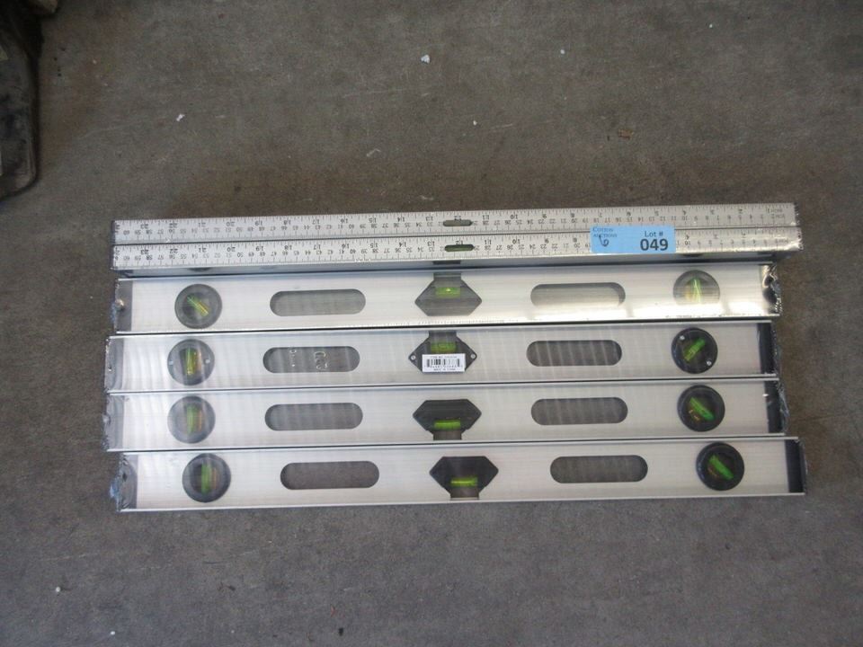 6 New 2 Foot Aluminum Levels
