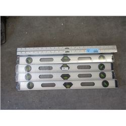 6 New 2 Foot Aluminum Levels