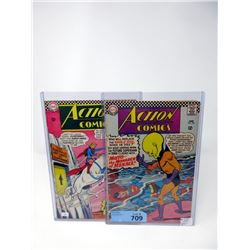 Two 1966 Action Comics #336 & #338