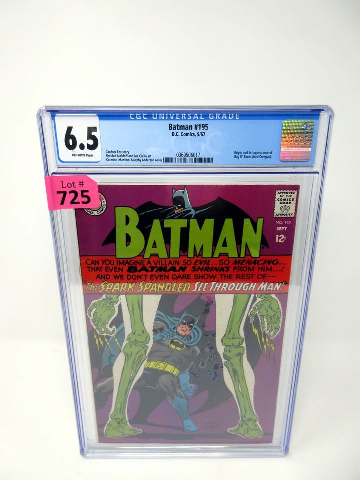 Graded 1967 "Batman #195" DC Comic