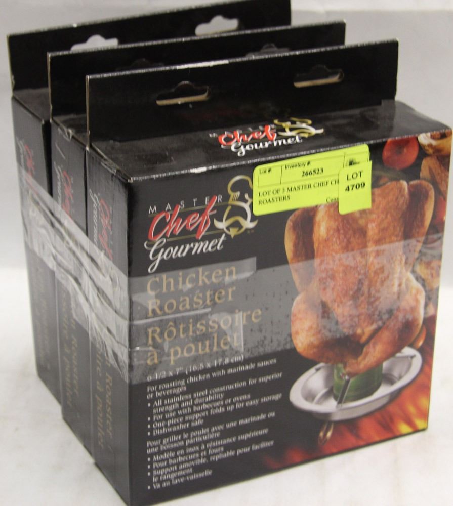 LOT OF 3 MASTER CHEF CHICKEN ROASTERS