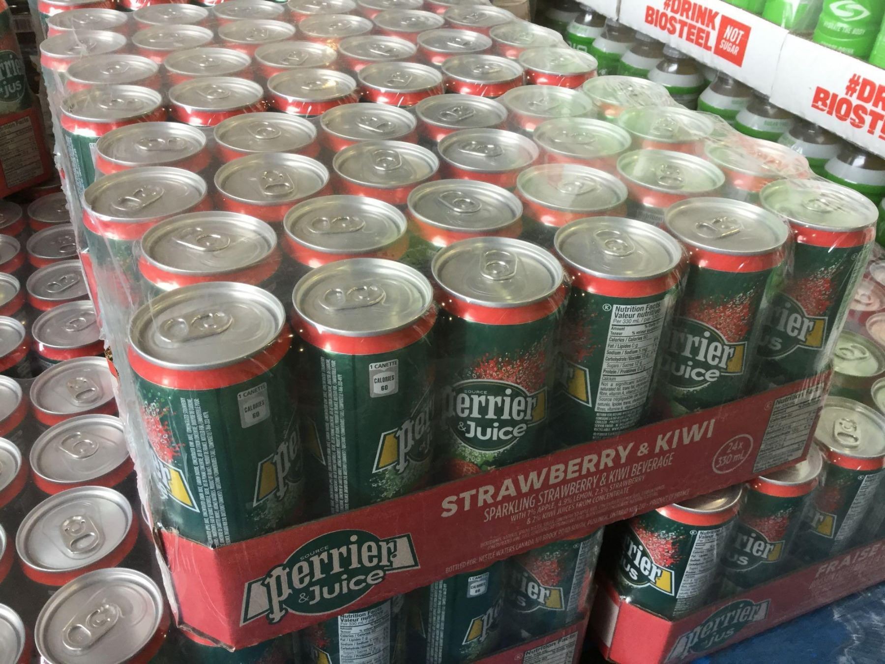 Case of Perrier Strawberry & Kiwi Sparkling Water (24 x 330ml)