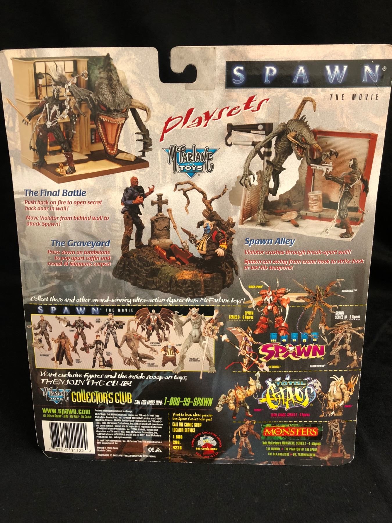 Spawn The Movie "Spawn Alley Playset" Action Figures McFarlane 1997