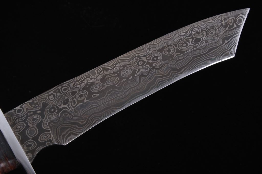 M.T. Knives Bozeman Indian Chief & Damascus Tanto