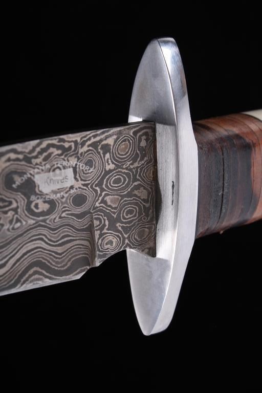 M.T. Knives Bozeman Indian Chief & Damascus Tanto