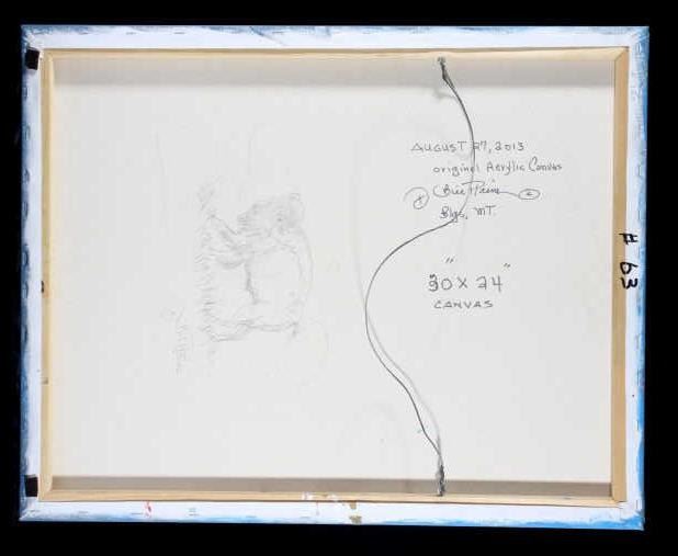 Original Signed Bill Rains Acrylic Painting