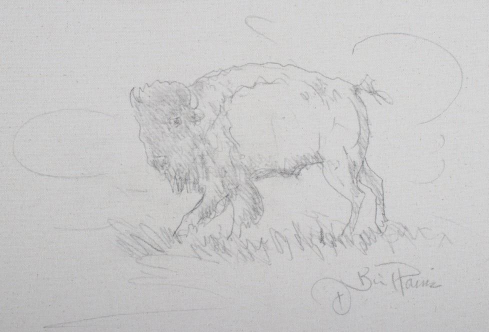 Original Signed Bill Rains Acrylic Painting