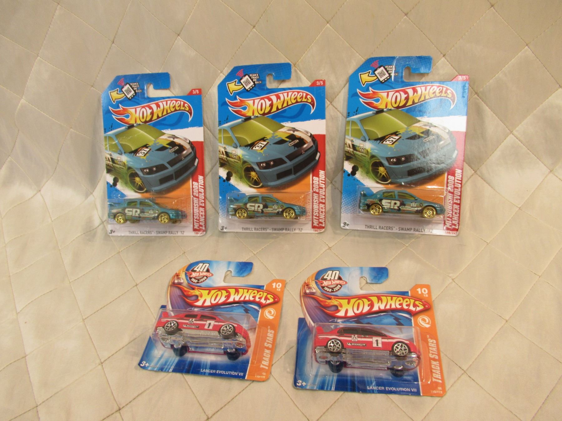 5 Hot Wheels Mitsubishi Lancer Evolution