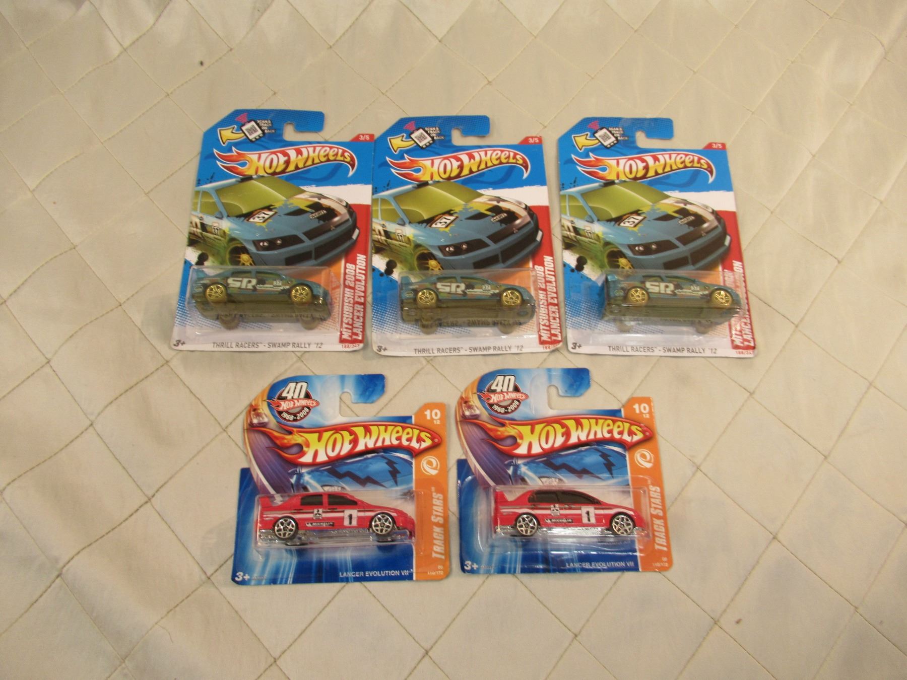 5 Hot Wheels Mitsubishi Lancer Evolution