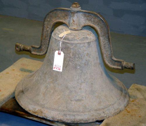 CAST IRON FARM BELL MADE IN CHATTANOOGA, TN, ROUG
