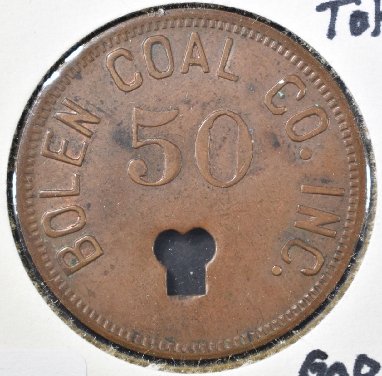 BOLEN COAL CO TOKEN DAYTON OH