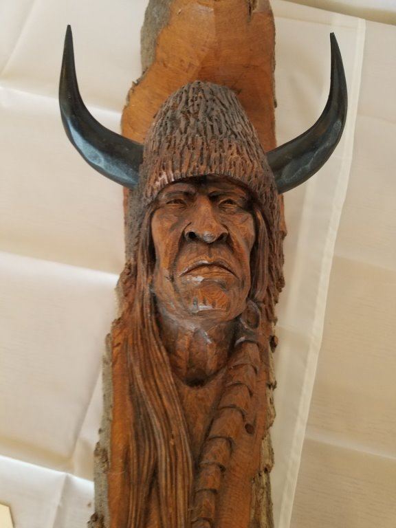 Wood carving Native American Indian