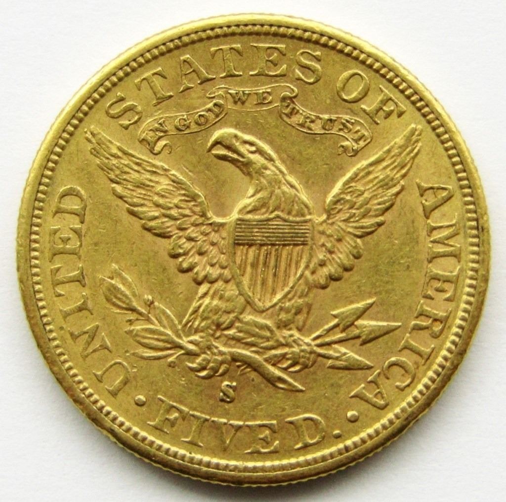 1885 S 5 Five Dollar Gold Liberty 1885-s-5-five-dollar-gold-liberty