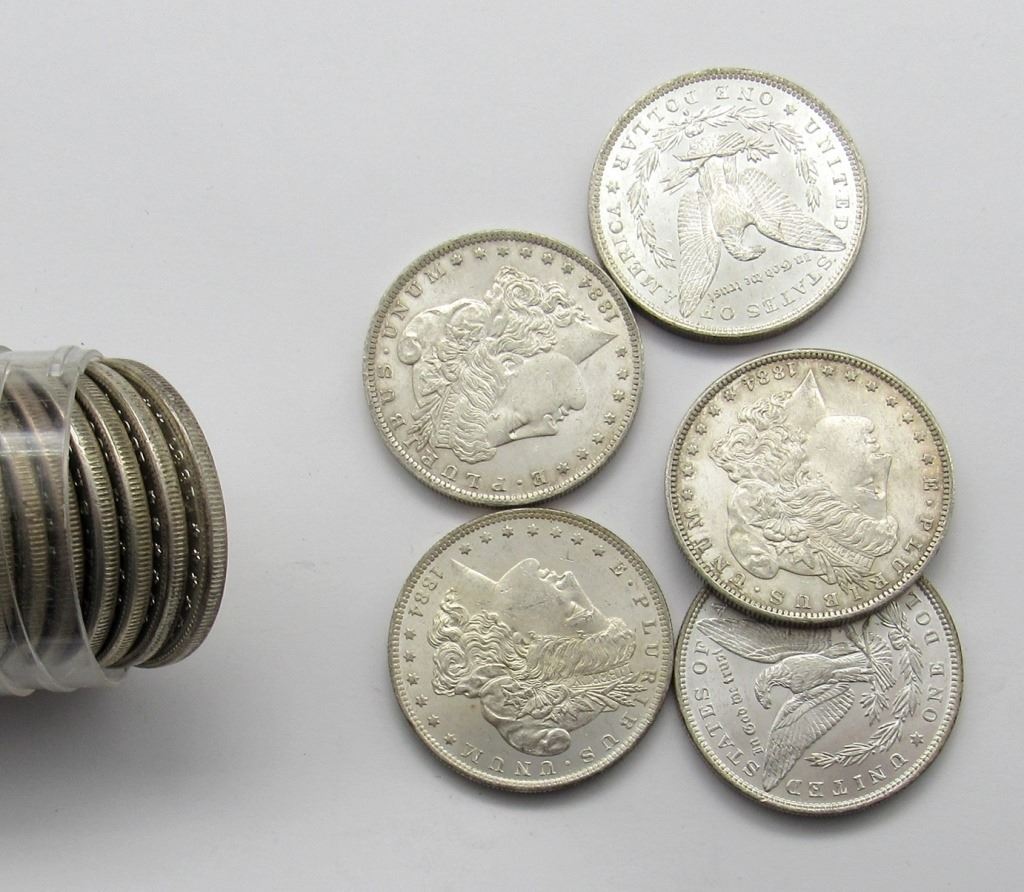 MORGAN DOLLAR UNC ROLL 20 COINS morgan-dollar-unc-roll-20-coins