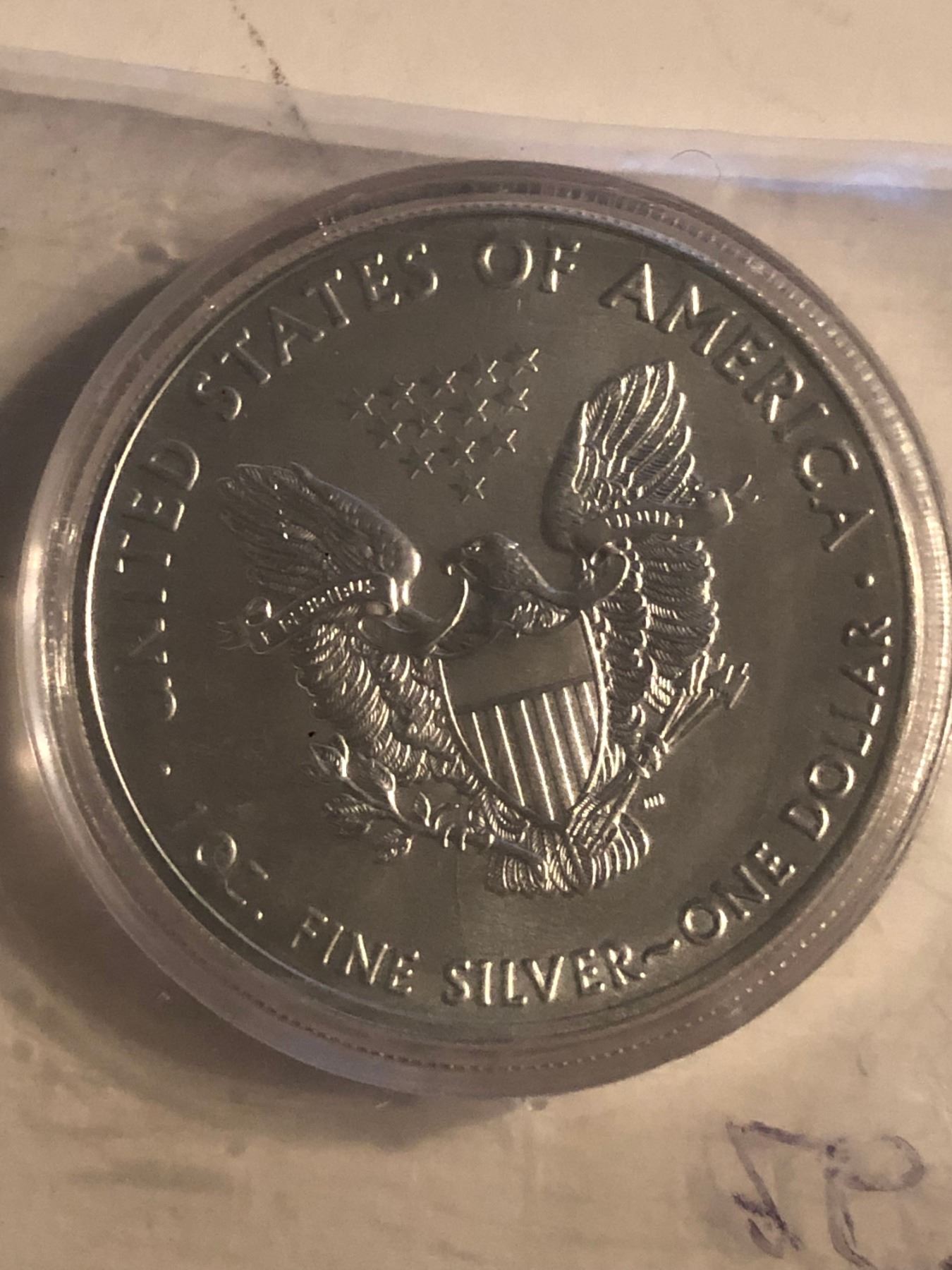 2018 American Silver Eagle 1oz in Hard Display Case MS High Grade