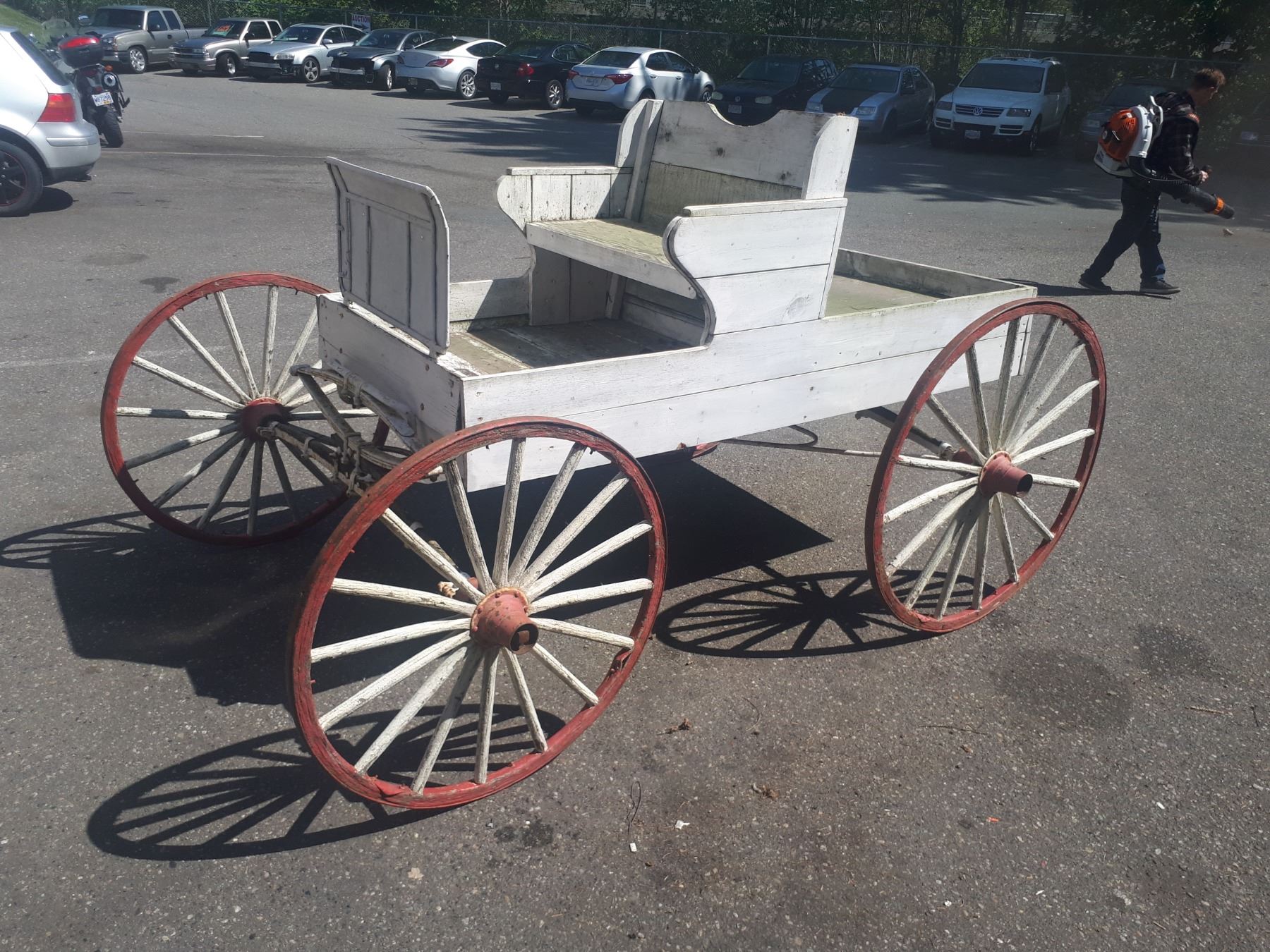 HORSE DRAWN SINGLE SEAT BUCKBOARD WAGON