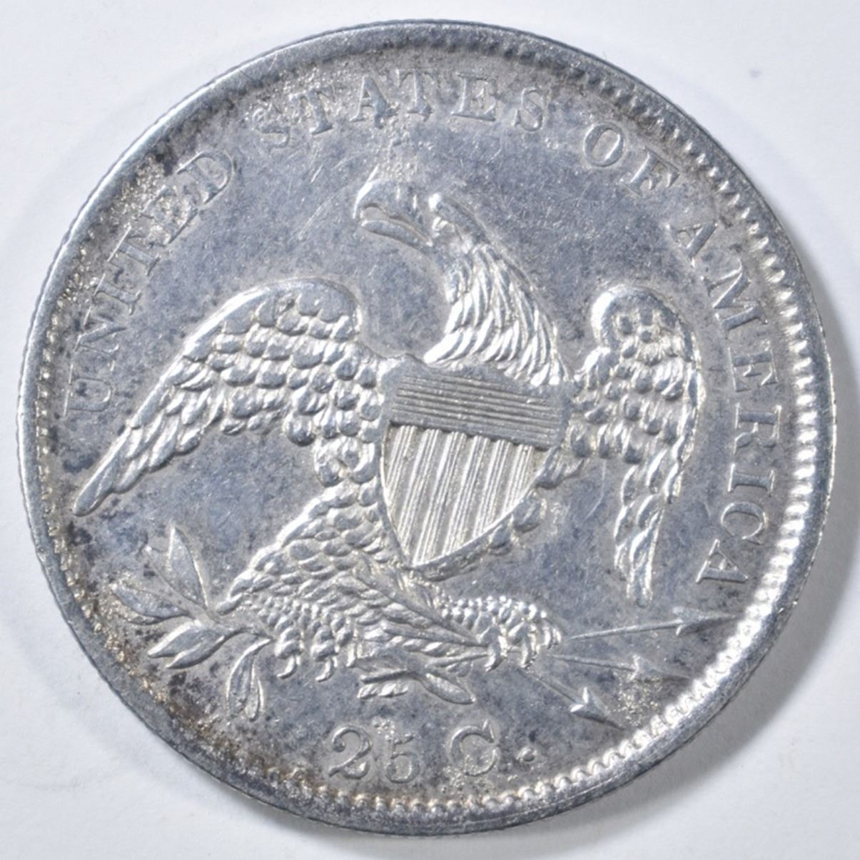 1833 BUST QUARTER AU