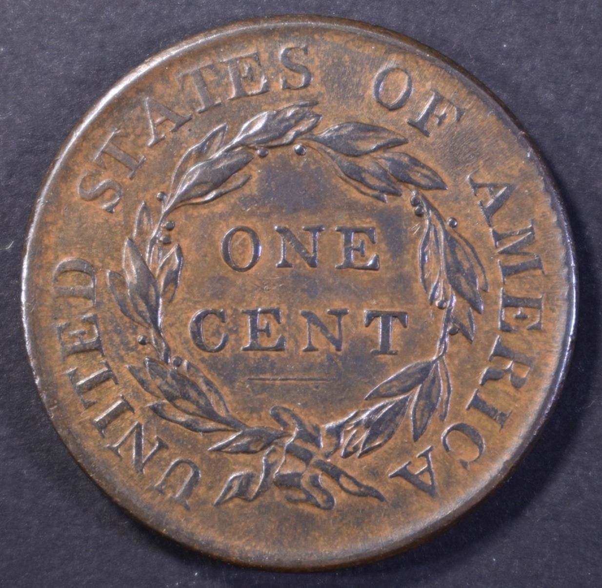 1818 LARGE CENT, CH BU RANDALL HOARD!