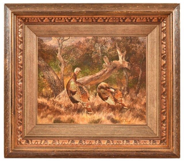 Travis Keese Texas Rio Grande Turkey Oil Painting