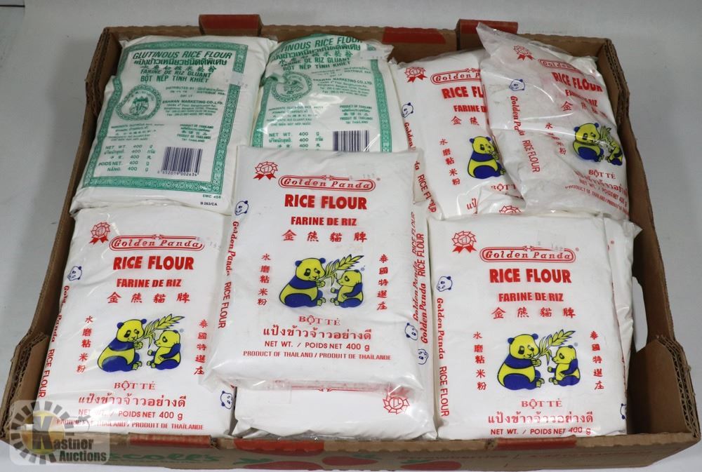 BOX OF ASSORTED RICE FLOUR