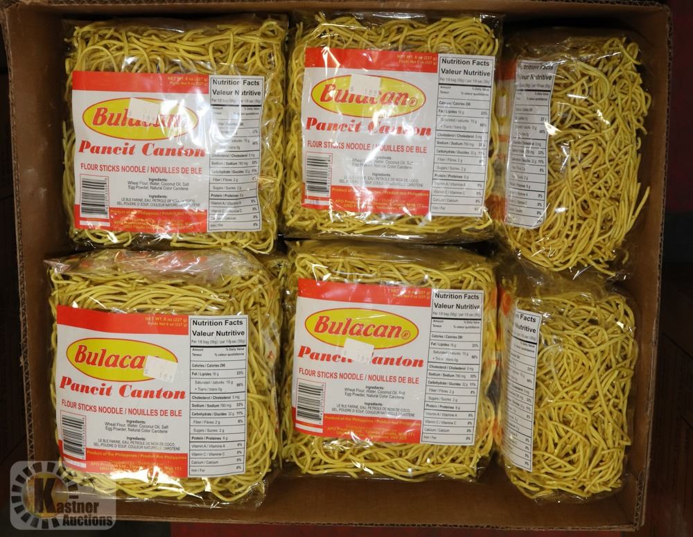 BOX OF BULACAN PANCIT CANTON FLOUR STICK NOODLES