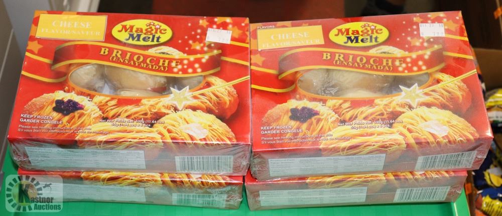 4 BOXES OF CHEESE FLAVOURED BRIOCHE