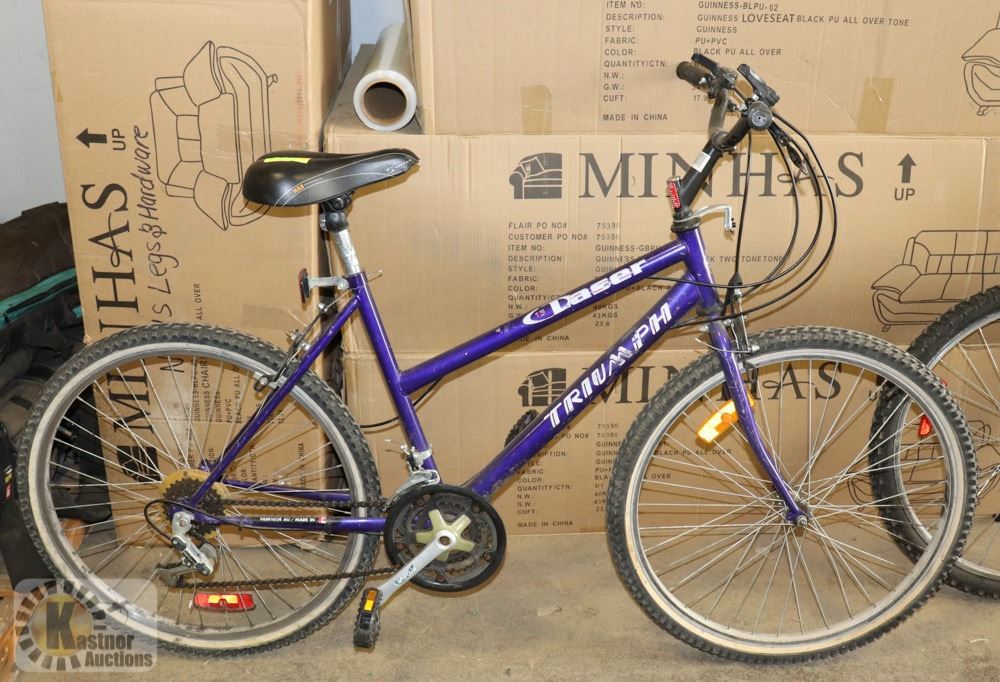 PURPLE TRIUMPH DASER WOMENS 15 SPEED BIKE