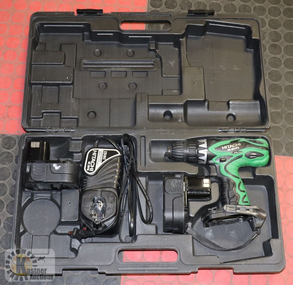 HITACHI 18V DRILL SET W 2 BATTERIES & CHARGER