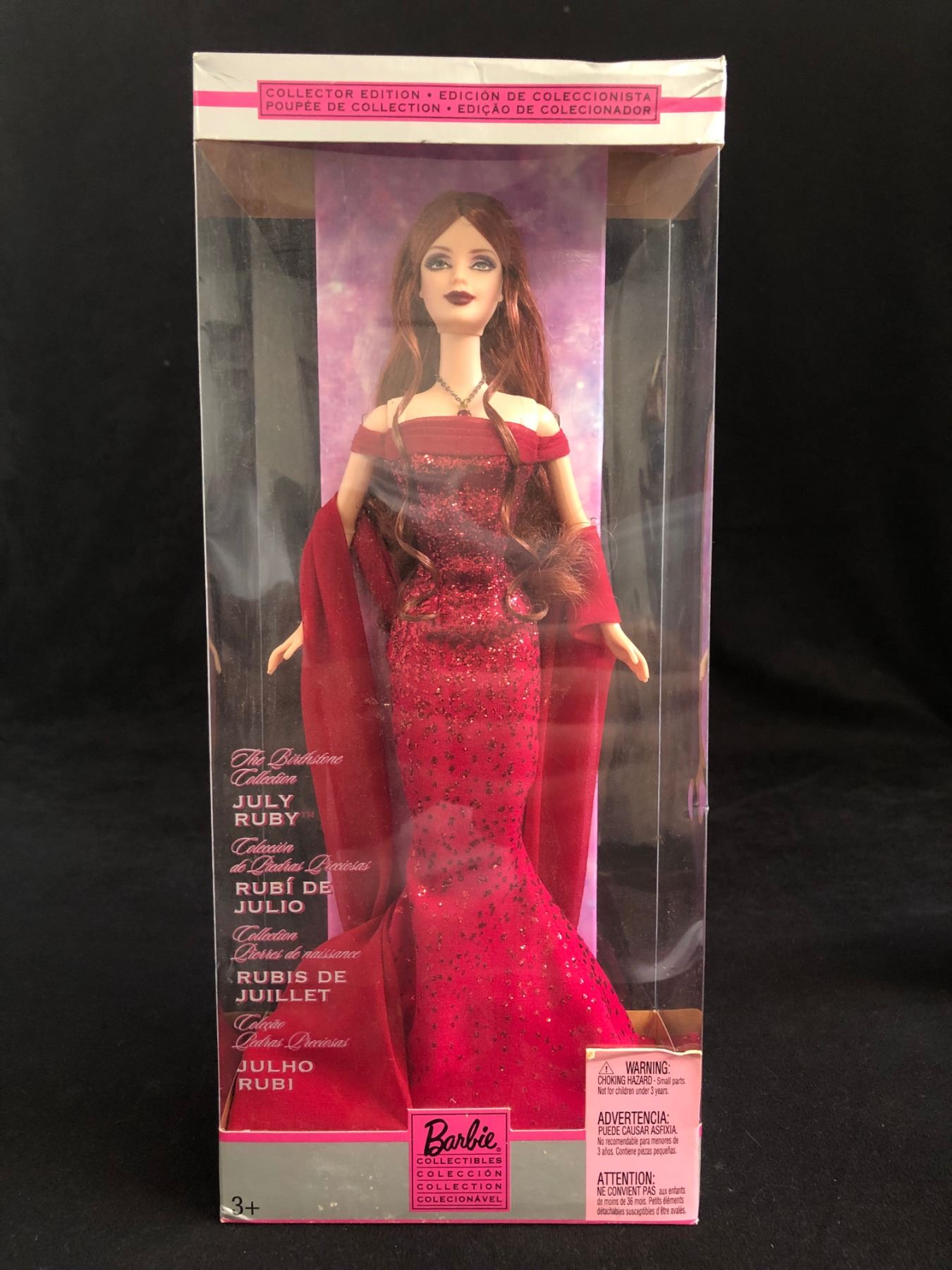 Barbie Birthstone Collection Doll JULY RUBY Collector Edition