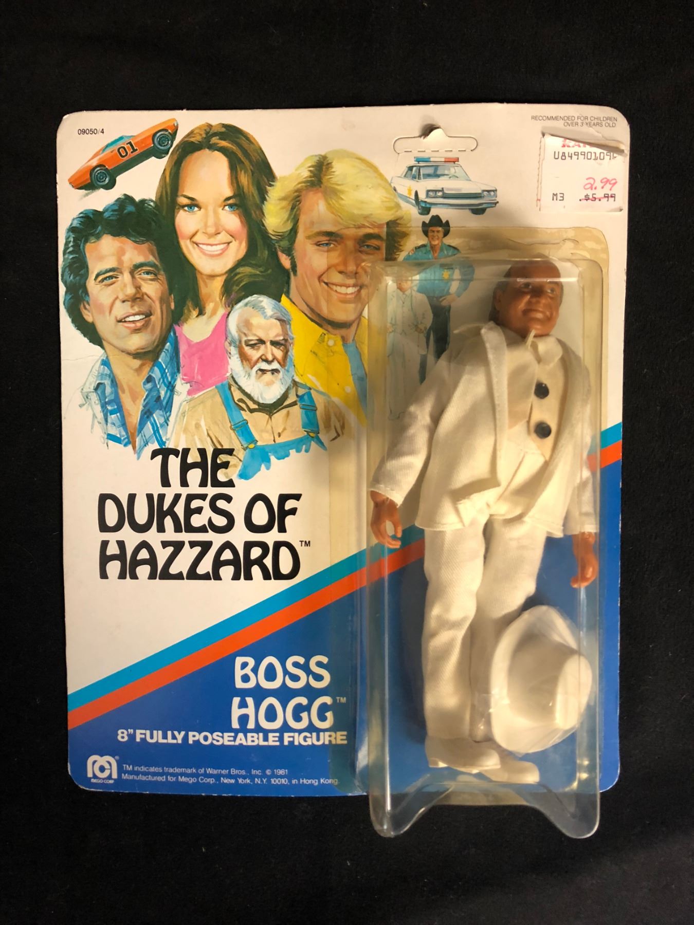 Vintage Mego 8" 1981 The Dukes of Hazzard Boss Hog Action Figure
