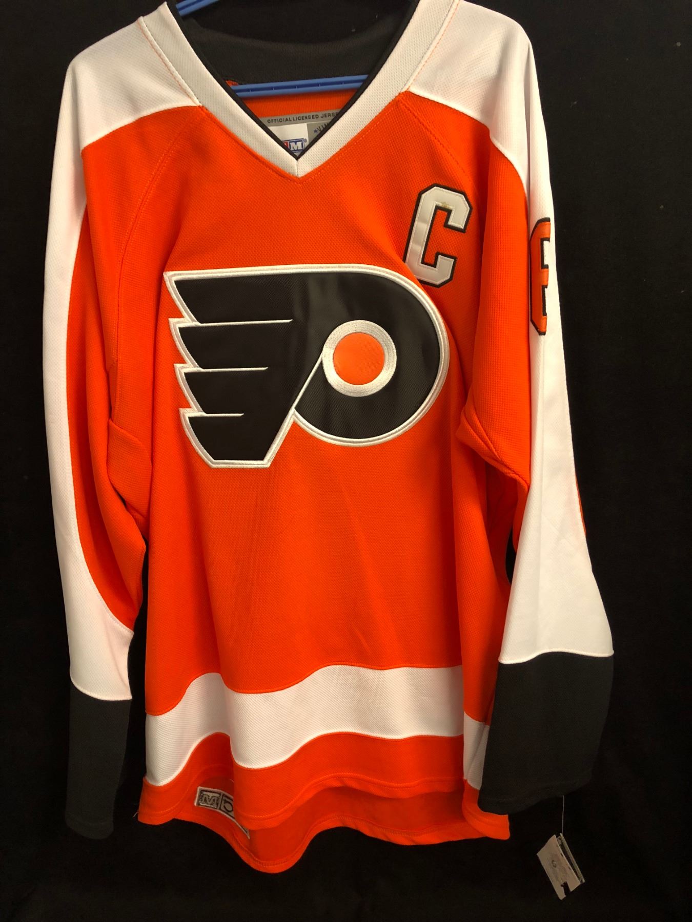 BOBBY CLARKE SIGNED FLYERS CAPTAIN JERSEY